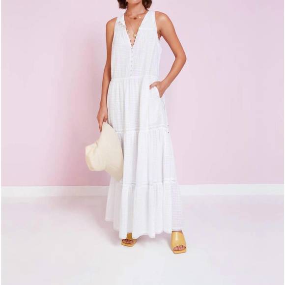 Magali Pascal | Dresses | New Magali Pascal Sophia Maxi Dress In White ...